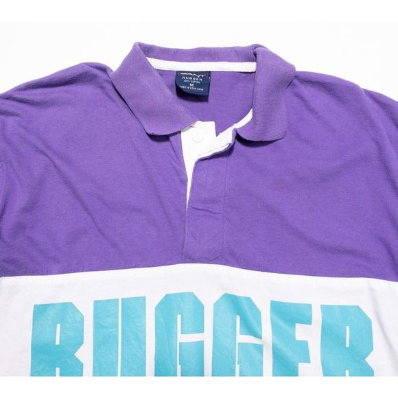 Gant | Shirts | Gant Rugger Shirt Mens Medium Vintage 8s Rugby Purple ...